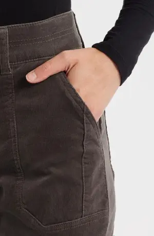 Wit & Wisdom High Waist Bootcut Corduroy Pants - Espresso