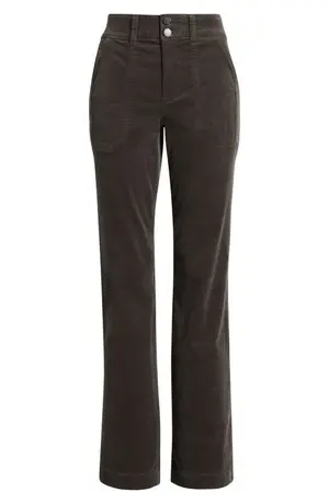 Wit & Wisdom High Waist Bootcut Corduroy Pants - Espresso