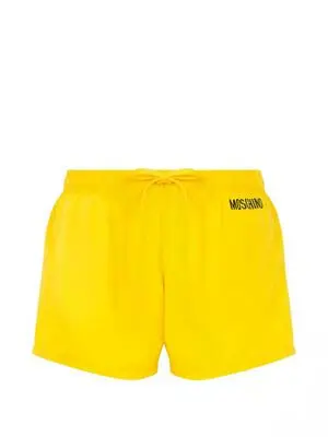 Moschino Logo-print Swim Shorts - Yellow