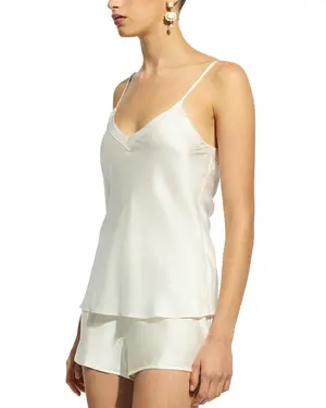 Ginia Silk Cami - Creme