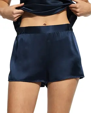 Ginia Silk Short Knicker - Midnight