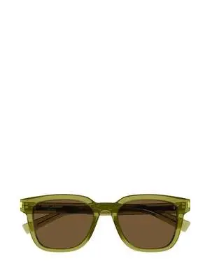 Saint Laurent Saint Laurent Irregular Sunglasses - Green
