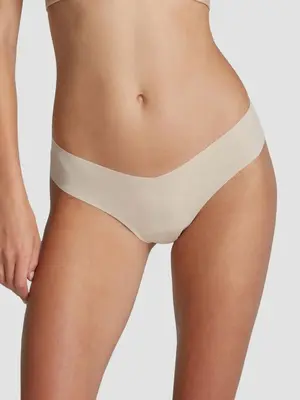 Commando Invisible Rib Seamless Thong - Beige