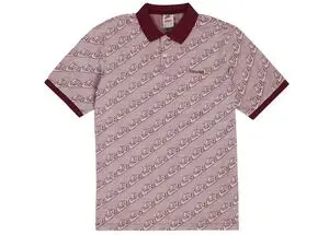 Supreme Nike Jacquard Polo Shirt - Burgundy