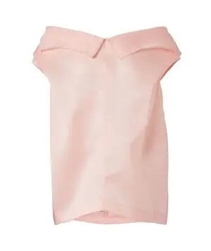 Khaite Selly Silk Gazar Top - Pink
