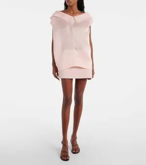 Khaite Selly Silk Gazar Top - Pink