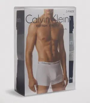 Calvin Klein Cotton Stretch Trunks - Black