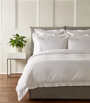 Harrods Silk Cotton Housewife Pillowcase Pair - White