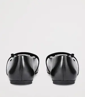 FERRAGAMO Leather Zina Ballet Flats