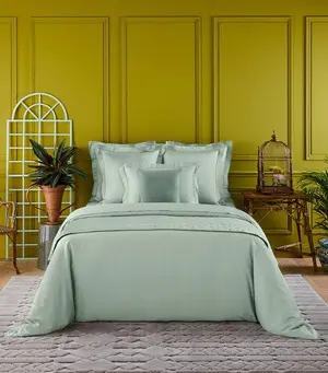 YVES DELORME Triomphe Fitted Sheet - Green