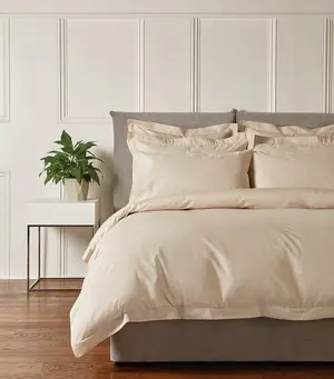 Harrods Chester Super King Flat Sheet Beige