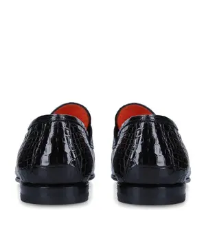 Santoni Alligator Carlos Loafers