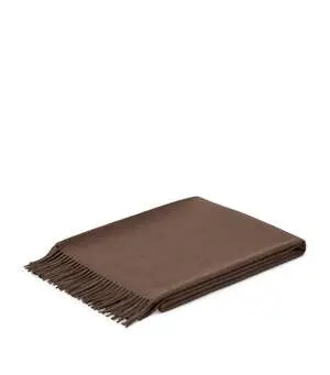 BEGG X CO Cashmere Arran Solid Throw - Neutral