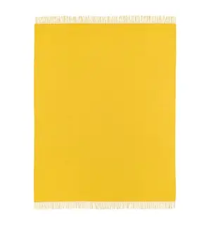 BEGG X CO Cashmere Arran Solid Throw - Yellow
