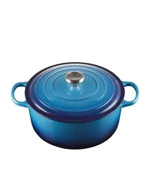 LE CREUSET Le Creuset Cast Iron Round Casserole Dish Blue