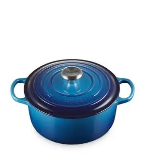 LE CREUSET Le Creuset Cast Iron Round Casserole Dish Blue