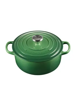 LE CREUSET Le Creuset Cast Iron Round Casserole Dish Green