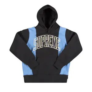 Supreme Paneled Arc Hooded Sweatshirt - Black