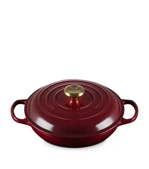 LE CREUSET Le Creuset Cast Iron Shallow Casserole Dish Burgundy