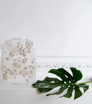 Lalique Gold-stamped Cherry Blossom Vase