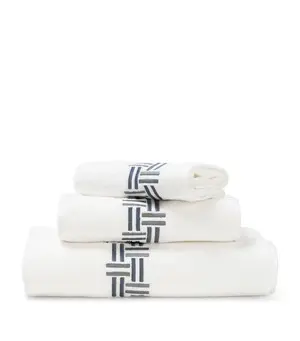 Frette Basket Weave Hand Towel - Blue