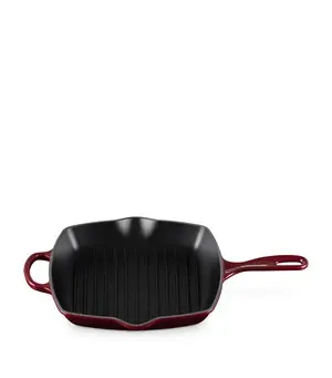 LE CREUSET Cast Iron Square Grillit - Burgundy