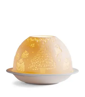 Bernardaud Festive Led Votivelight Lithophane - White
