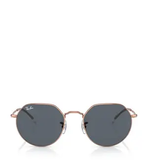 Ray-ban Metal Octagon Sunglasses - Gold