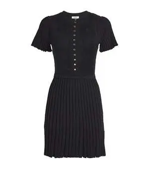 Sandro Velvet-effect Mini Dress