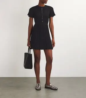 Sandro Velvet-effect Mini Dress