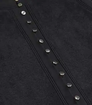 Sandro Velvet-effect Mini Dress