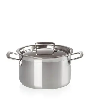 LE CREUSET 3-ply Stainless Steel Deep Casserole - Clear