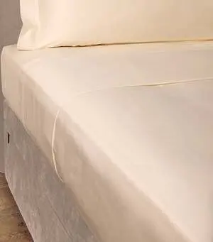 Harrods Brompton Ii Super King Flat Sheet - Ivory
