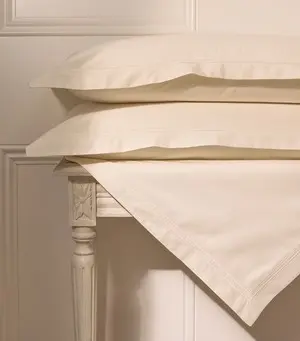 Harrods Brompton Ii Super King Flat Sheet - Ivory