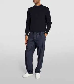 Sandro Cashmere Crew Neck Sweater - Blue
