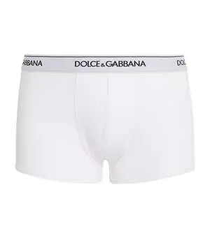 Dolce & Gabbana Logo Trunks - White