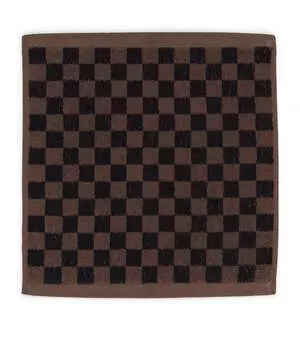 BAINA Check Quill Facecloth - Brown