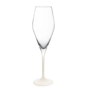 VILLEROY & BOCH Villeroy & Boch Set Of 4 Manufacture Rock Blanc Champagne Glasses White