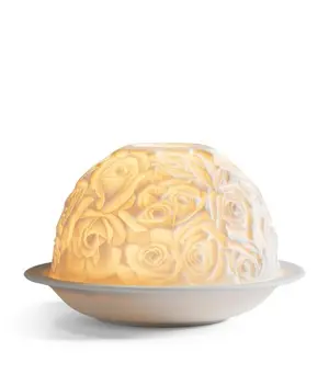Bernardaud Roses Led Votivelight Lithophane - White