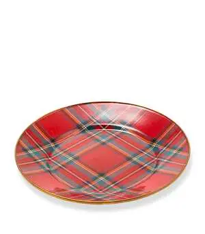 MACKENZIE-CHILDS Tartastic Dinner Plate - Red
