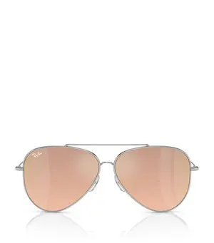 Ray-ban X Lenny Kravitz Aviator Sunglasses - Silver