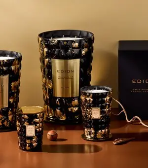 EDION Cello Suite No.7 Wood Harmony Candle - Black