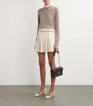 Sandro Monogram Chain Belt - Beige