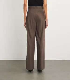 JOSEPH Wool Flannel Alana Wide-leg Trousers