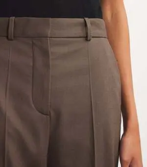 JOSEPH Wool Flannel Alana Wide-leg Trousers