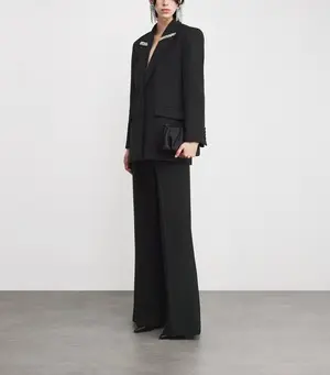 Sandro High-rise Wide-leg Trousers