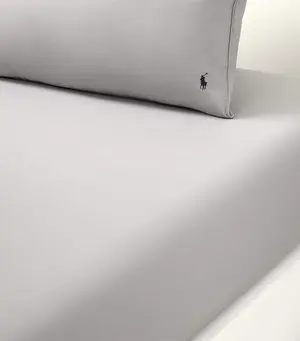 Ralph Lauren Player King Fitted Sheet - Grey