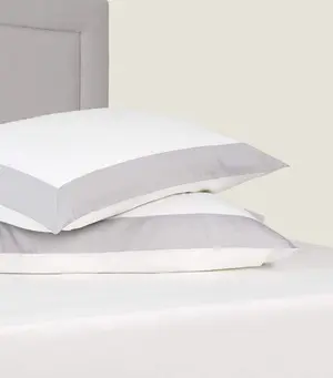 Frette Bold Super King Flat Sheet Set - Grey