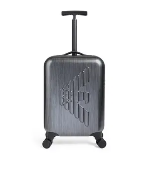 Emporio Armani Logo Trolley Suitcase - Grey