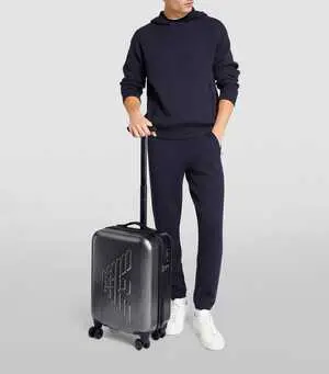 Emporio Armani Logo Trolley Suitcase - Grey